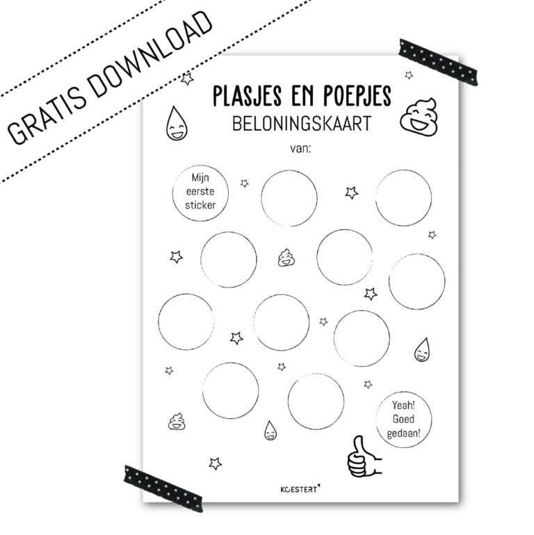 Beloningskaart | plaskaart | free printable